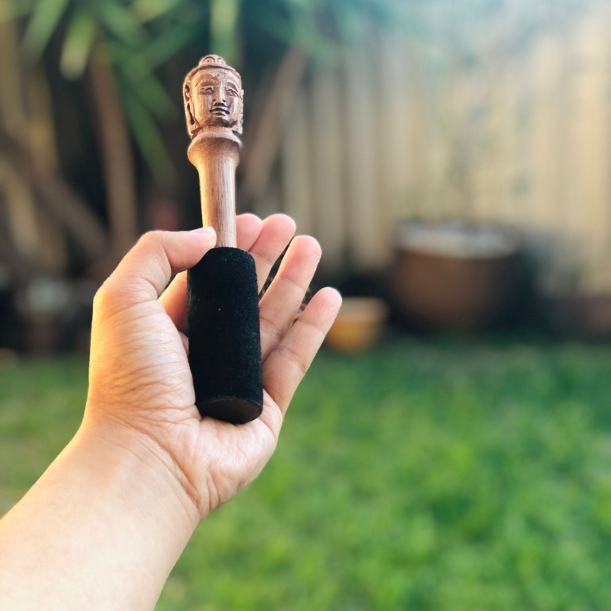 Singing Bowl Mallet with Buddha - Shop Now – Singing Bowl Shop