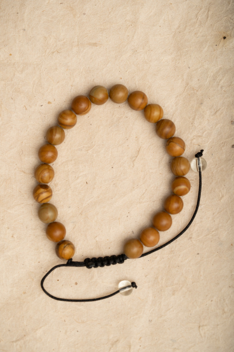 Tiger Skin Jasper Bracelet – Strength & Grounding Stone – Singing Bowl Shop